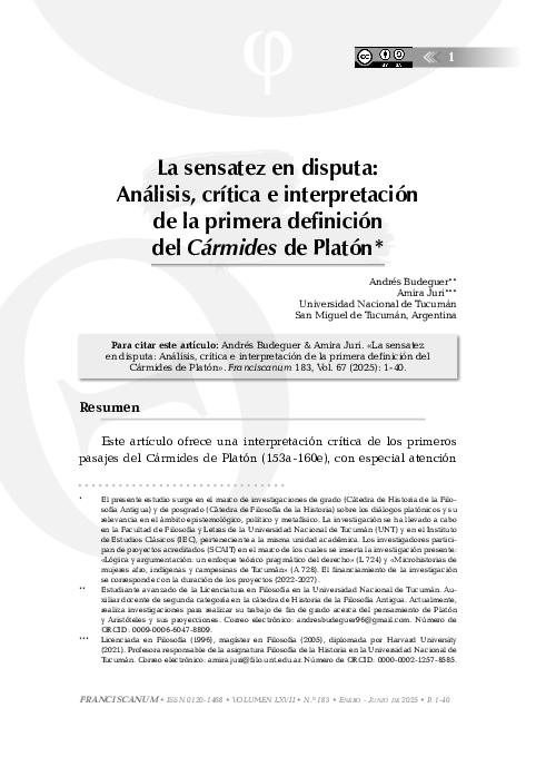 (PDF) La sensatez en disputa: Análisis, crítica e interpretación de la ...