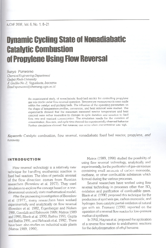 (PDF) Dynamic Cycling State of Nonadiabatic Catalytic Combustion of ...