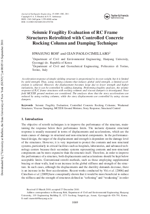 (PDF) Seismic Fragility Evaluation of RC Frame Structures Retrofitted ...
