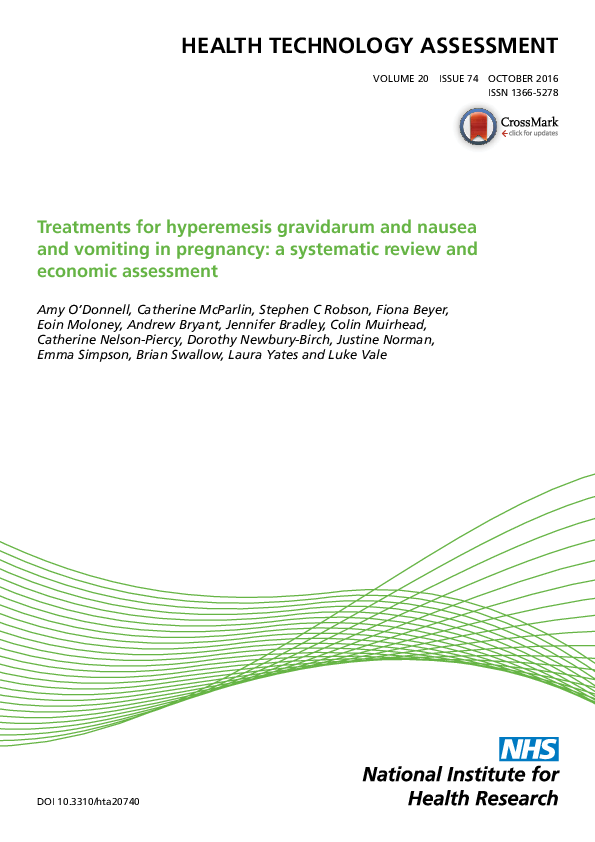 (PDF) Treatments for hyperemesis gravidarum and nausea and vomiting in ...