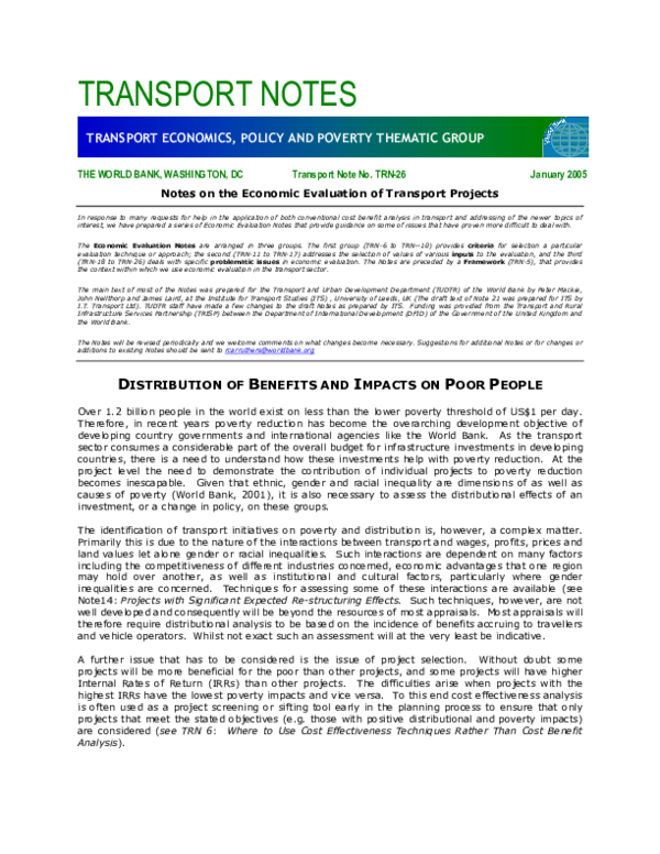 (PDF) Transport Notes