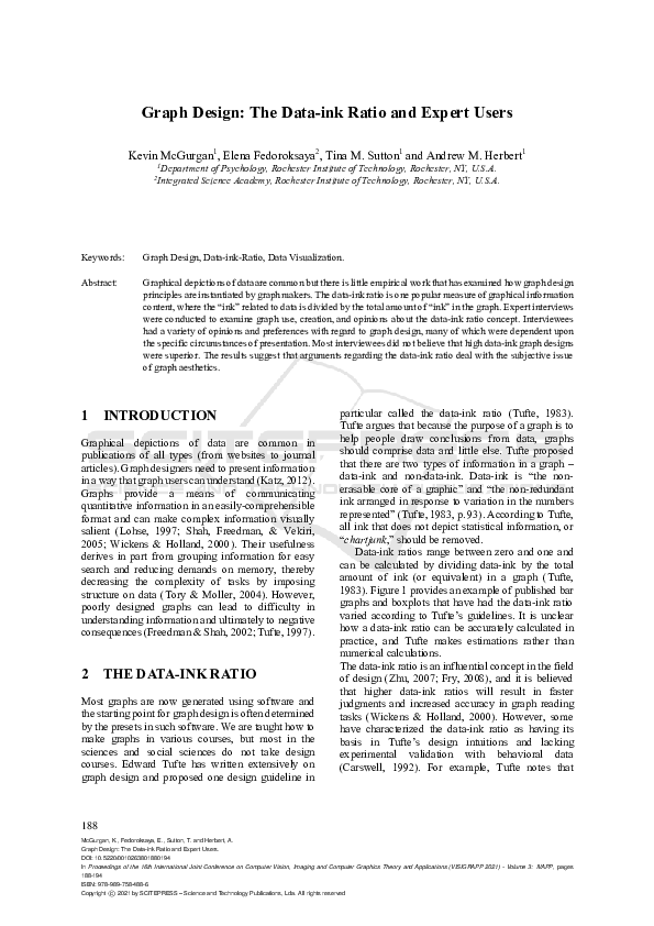 (PDF) Graph Design: The Data-ink Ratio and Expert Users