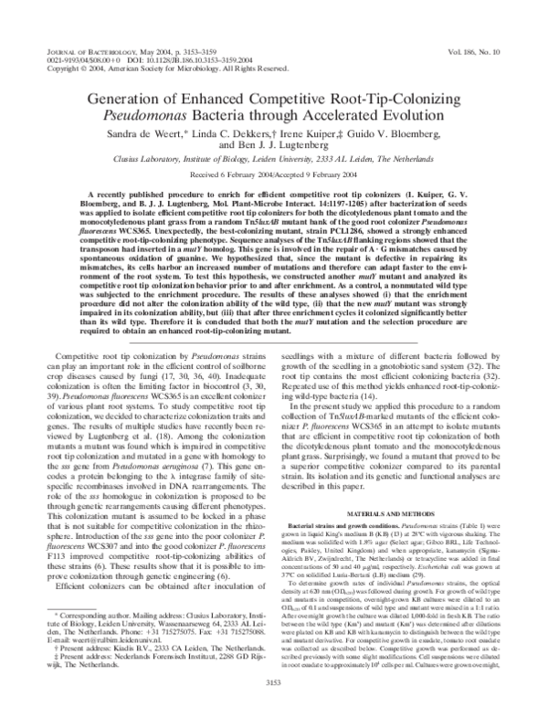 (PDF) Generation of Enhanced Competitive Root-Tip-Colonizing ...