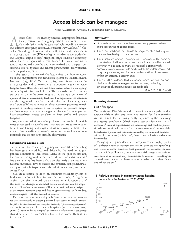 (PDF) Access block can be managed