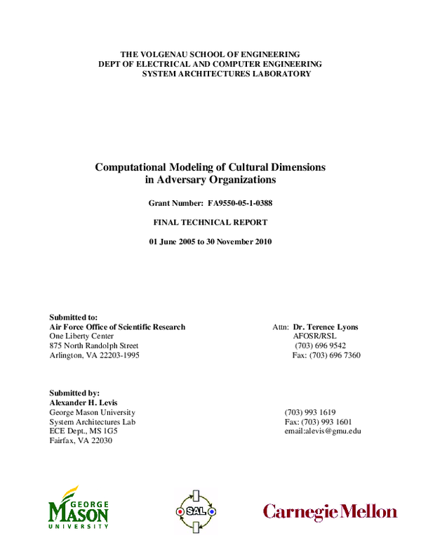 (PDF) Computational Modeling of Cultural Dimensions in Adversary ...