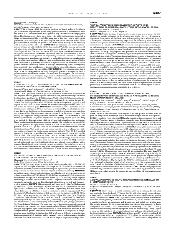 (PDF) Health-Related Quality of Life in Opioid use Disorder Measured by ...