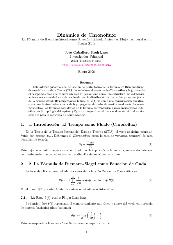 (PDF) Teoría de Campo Unificado STIS La Métrica del Espaciotiempo como ...