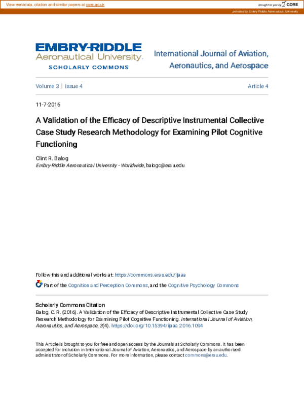 (PDF) A Validation of the Efficacy of Descriptive Instrumental ...