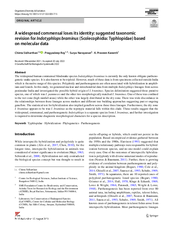 (PDF) A widespread commensal loses its identity: suggested taxonomic ...