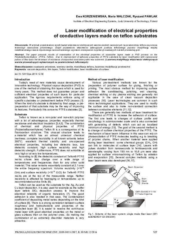 (PDF) Laser modification of electrical properties of conductive layers ...
