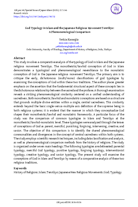 (PDF) God Typology in Islam and the Japanese Religious Movement ...