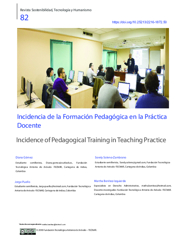 (PDF) Incidencia de la Formación Pedagógica en la Práctica Docente