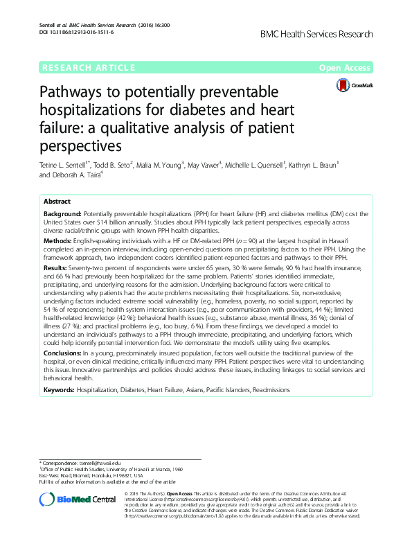 (PDF) Pathways to potentially preventable hospitalizations for diabetes ...