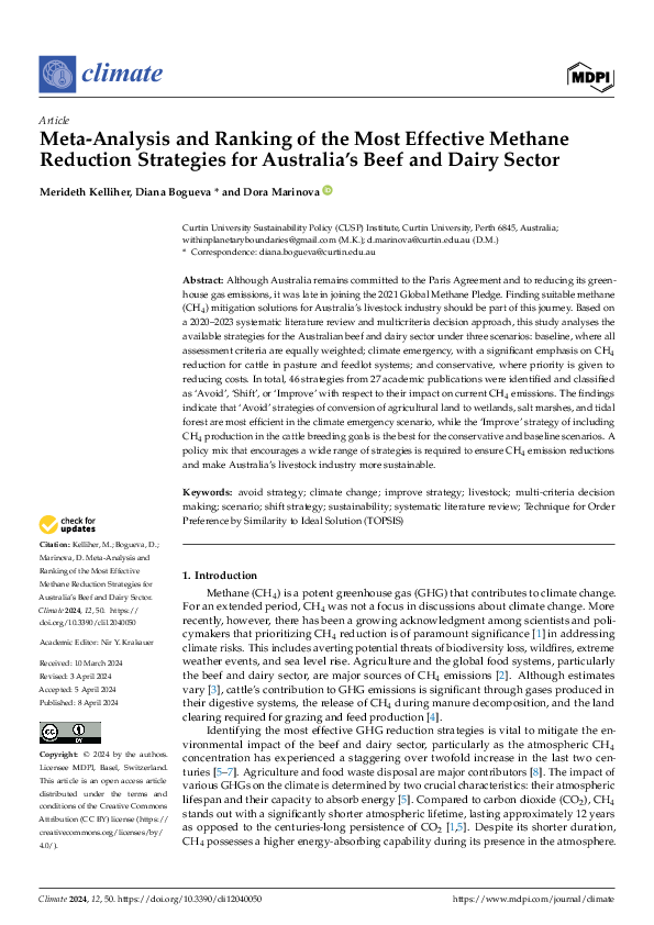 (PDF) Meta-Analysis and Ranking of the Most Effective Methane Reduction ...