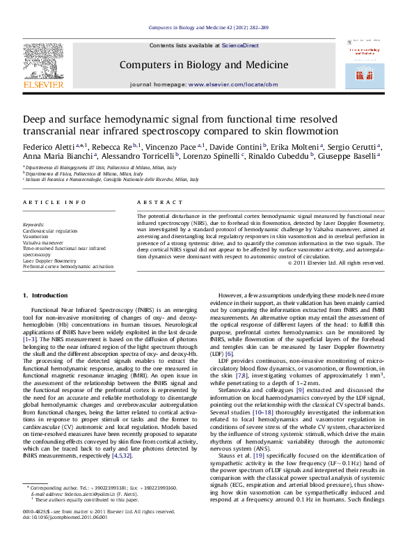 (PDF) Deep and surface hemodynamic signal from functional time resolved ...