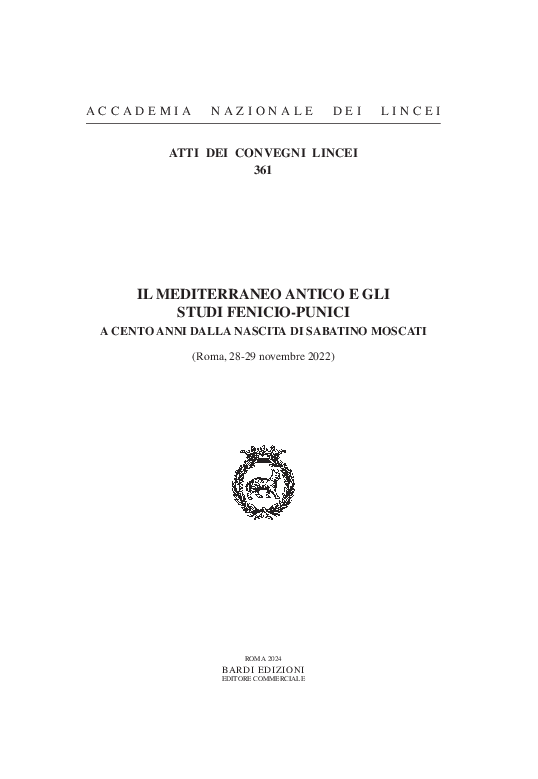 (PDF) "Porti di transito": la costa orientale sarda in epoca fenicia e ...