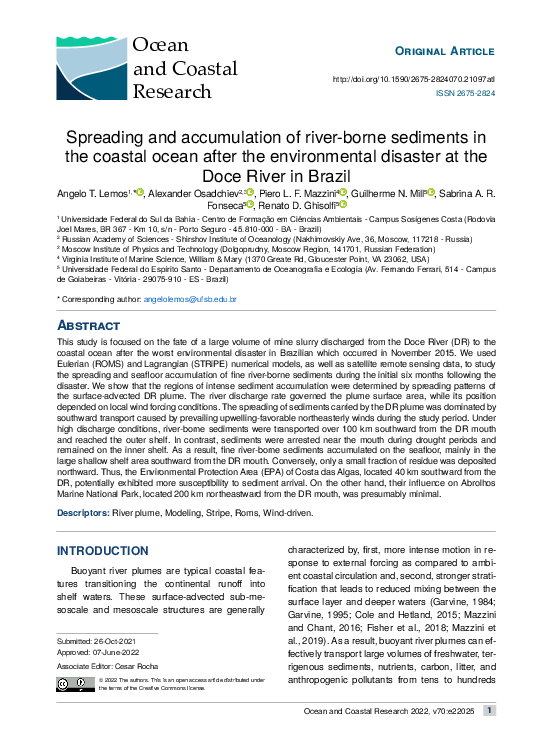 (PDF) Spreading and accumulation of river-borne sediments in the ...