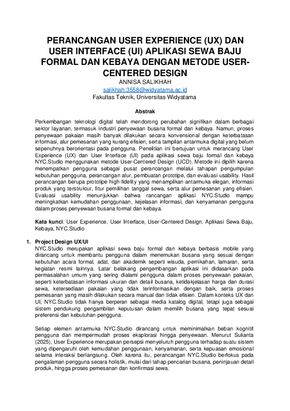 (PDF) PERANCANGAN USER EXPERIENCE (UX) DAN USER INTERFACE (UI) APLIKASI SEWA BAJU FORMAL DAN ...