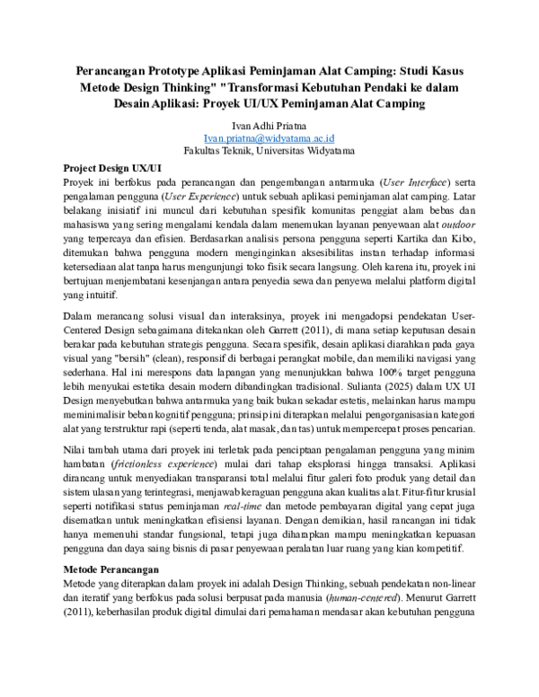 (PDF) Perancangan Prototype Aplikasi Peminjaman Alat Camping: Studi ...