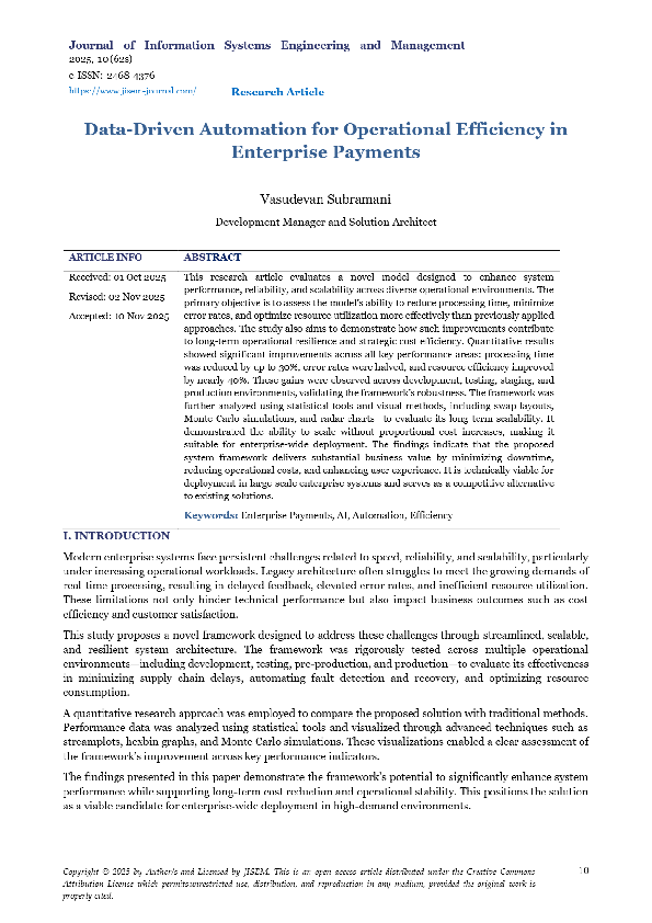 (PDF) Data Driven Automation for Operational Efficiency in Enterprise ...
