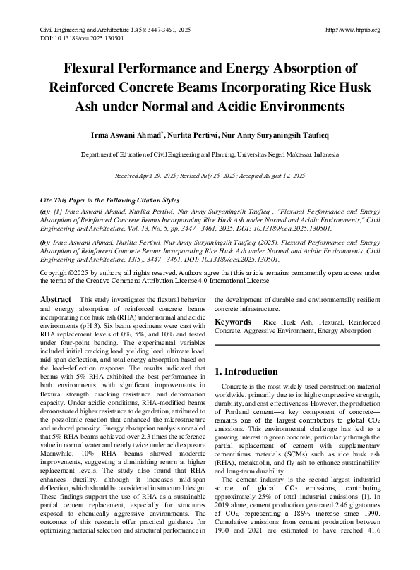(PDF) Flexural Performance and Energy Absorption of Reinforced Concrete ...
