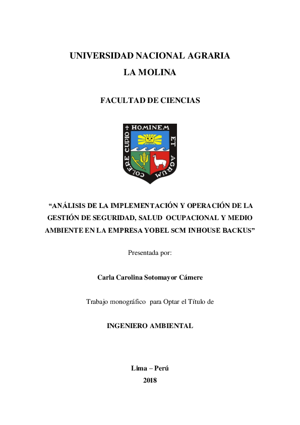 (PDF) Análisis de la implementación y operación de la gestión de ...