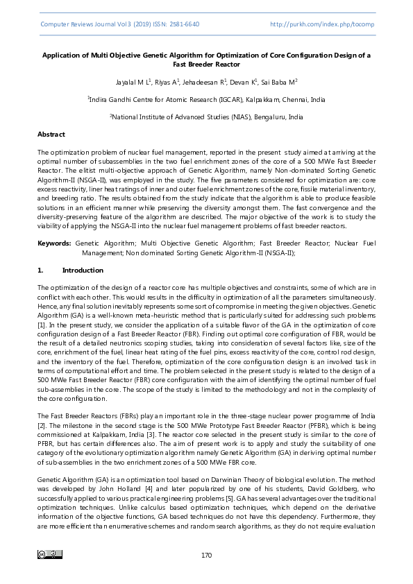 (PDF) Application of Multi Objective Genetic Algorithm for Optimization ...