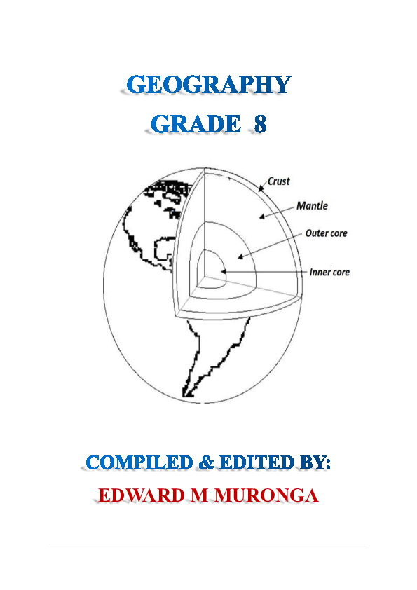 (PDF) GEOGRAPHY GRADE 8 NOTES