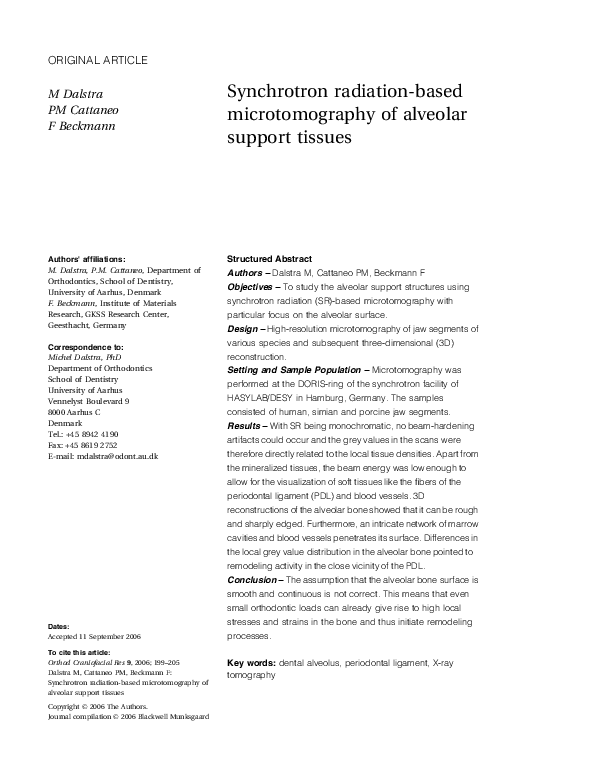 (PDF) Synchrotron radiation‐based microtomography of alveolar support ...