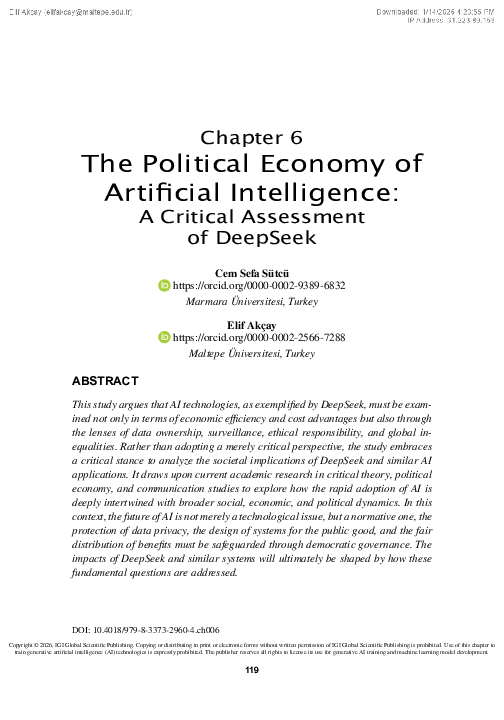 (PDF) The Political Economy of Artificial Intelligence: A Critical ...