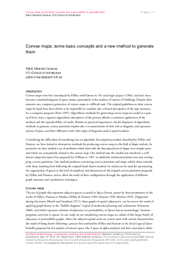 (PDF) Convex maps, some basic concepts and a new method to generate them