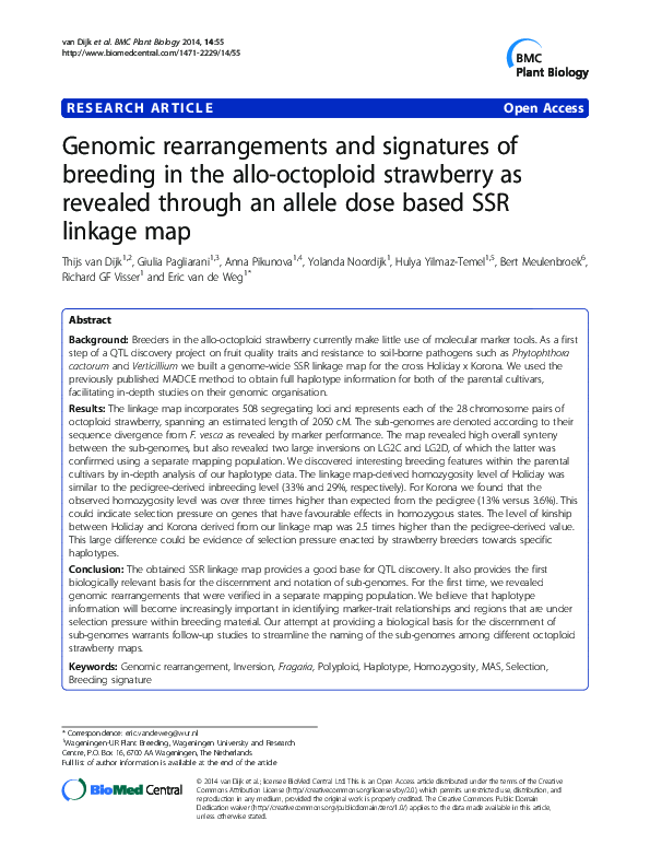 (PDF) Genomic rearrangements and signatures of breeding in the allo ...