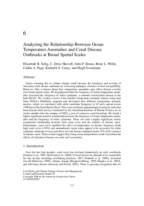 (PDF) Analyzing the relationship between ocean temperature anomalies ...