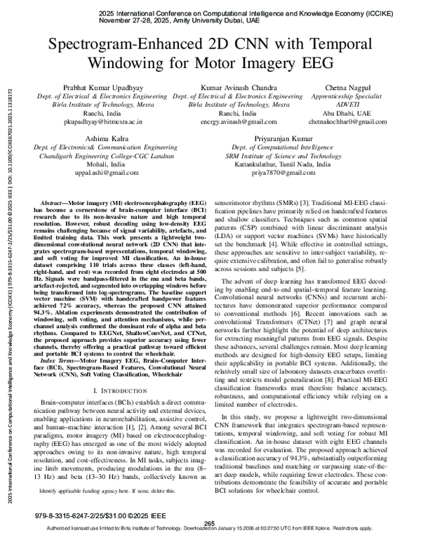 (PDF) Spectrogram-Enhanced 2D CNN with Temporal Windowing for Motor ...