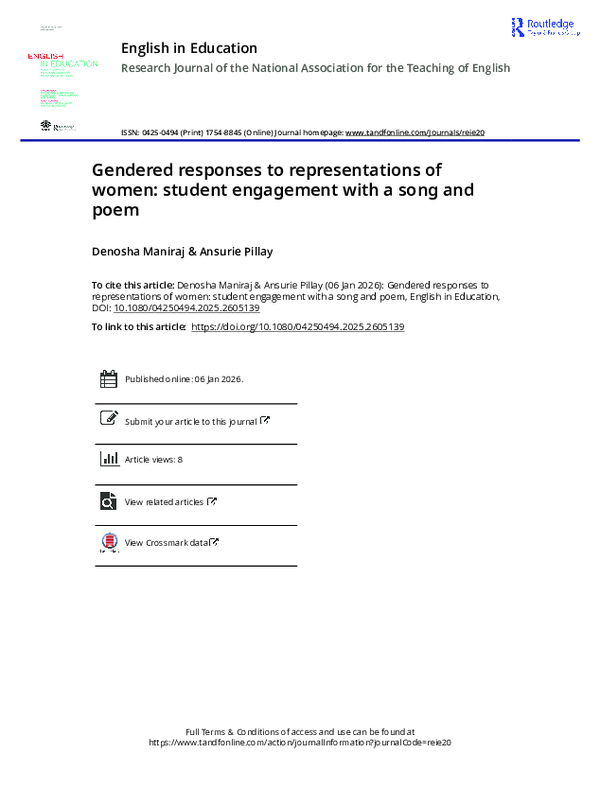(PDF) Gendered responses to representations of women: student ...