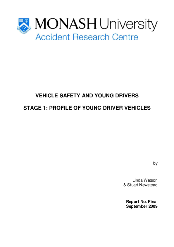 (PDF) Vehicle Safety and Young Drivers Stage 1: Profile of Young Driver ...