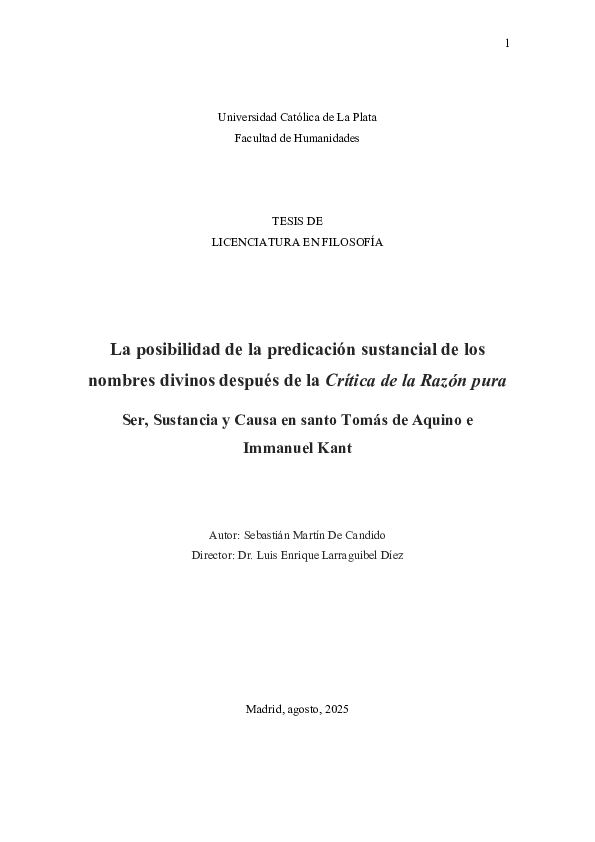(PDF) La posibilidad de la predicación sustancial de los nombres ...