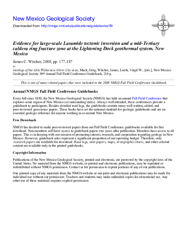 (PDF) Evidence for large-scale Laramide tectonic inversion and a mid ...