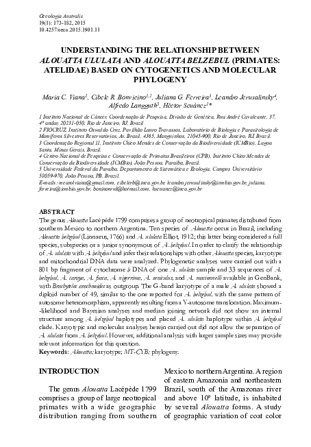 (PDF) Understanding the relationship between Alouatta ululata and ...