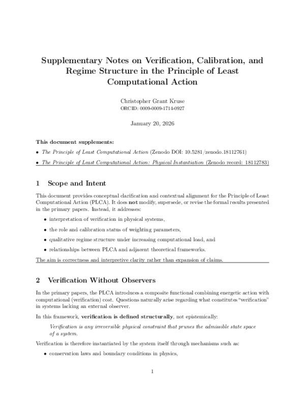 (PDF) Supplementary Notes on Verification Calibration and Regime ...