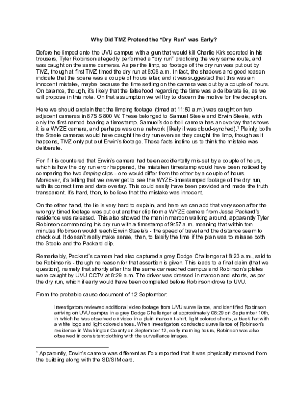 (PDF) Why Did TMZ Pretend the "Dry Run" was Early