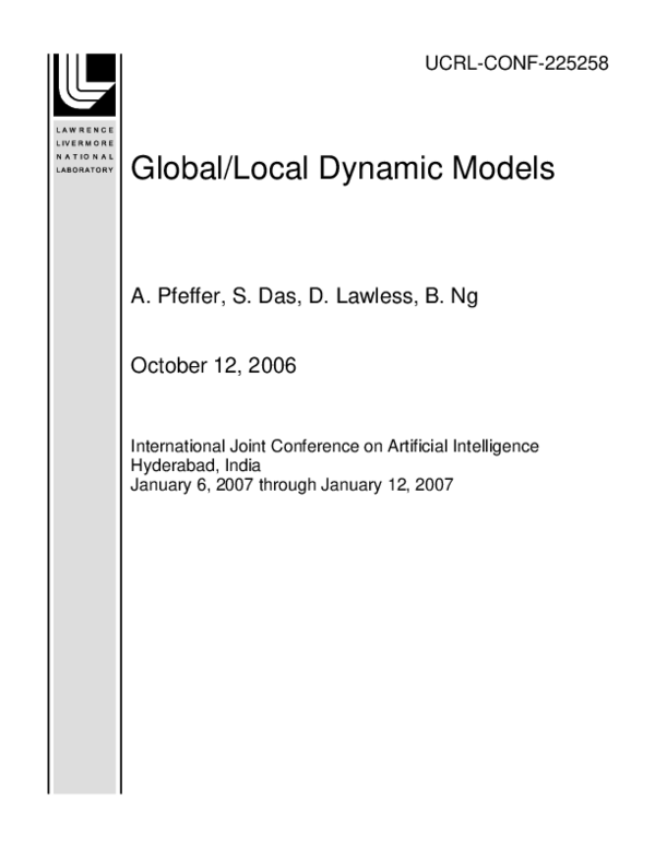 (PDF) Global/Local Dynamic Models