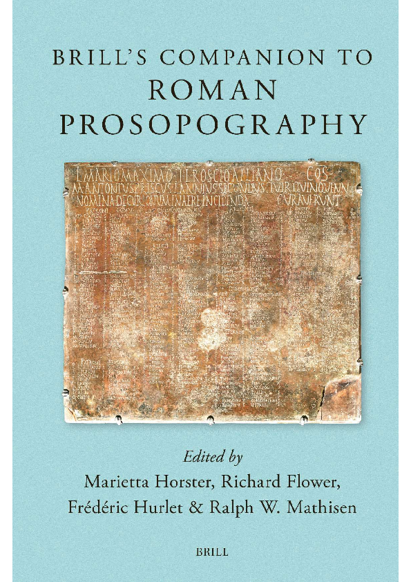(PDF) Women Matter: Approaching Female Prosopography