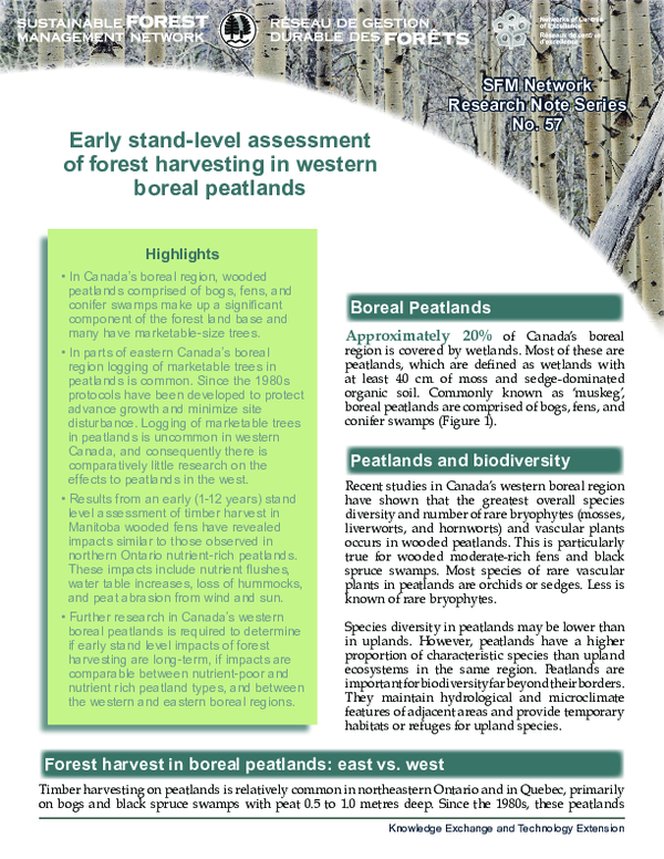 (PDF) Early stand-level assessment of forest harvesting in western ...