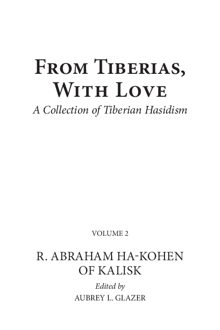 (PDF) haviva pedaya, R. Abraham Kalisker’s Critique of Tanya, in ...