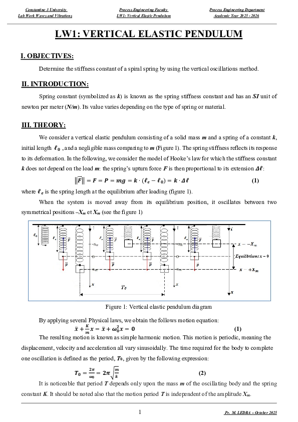(PDF) LW1: Vertical Elastic Pendulum-2025-2026-English version