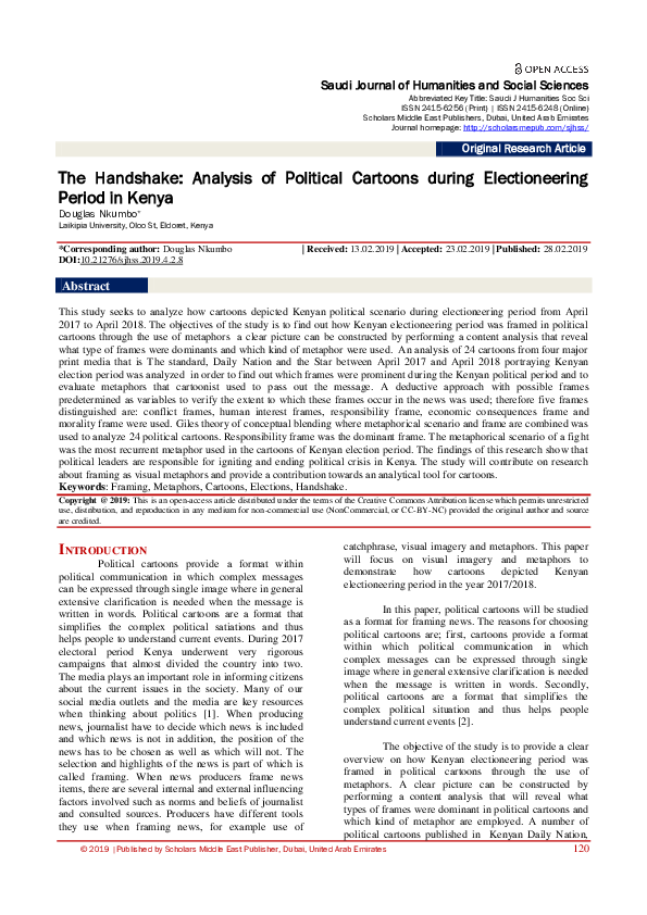 (PDF) The Handshake: Analysis of Political Cartoons during ...