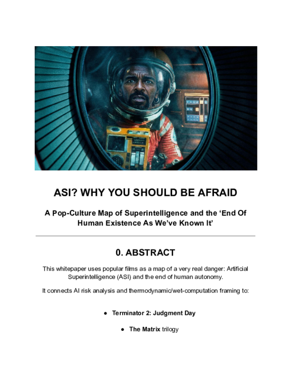 (PDF) ASI? WHY YOU SHOULD BE AFRAID A Pop-Culture Map of ...