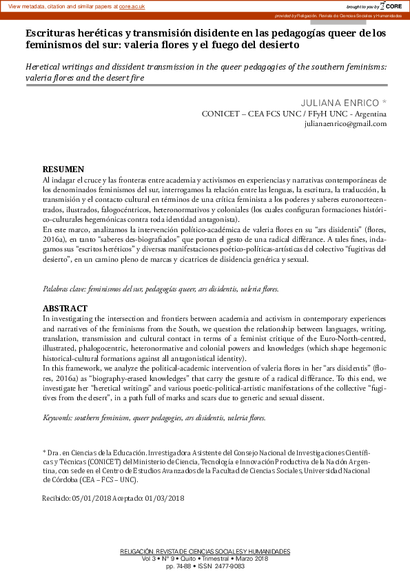 (PDF) Escrituras heréticas y transmisión disidente en las pedagogías ...