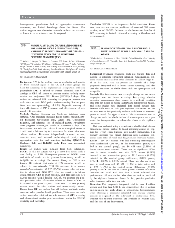 (PDF) OP34 Universal antenatal culture-based screening for maternal ...